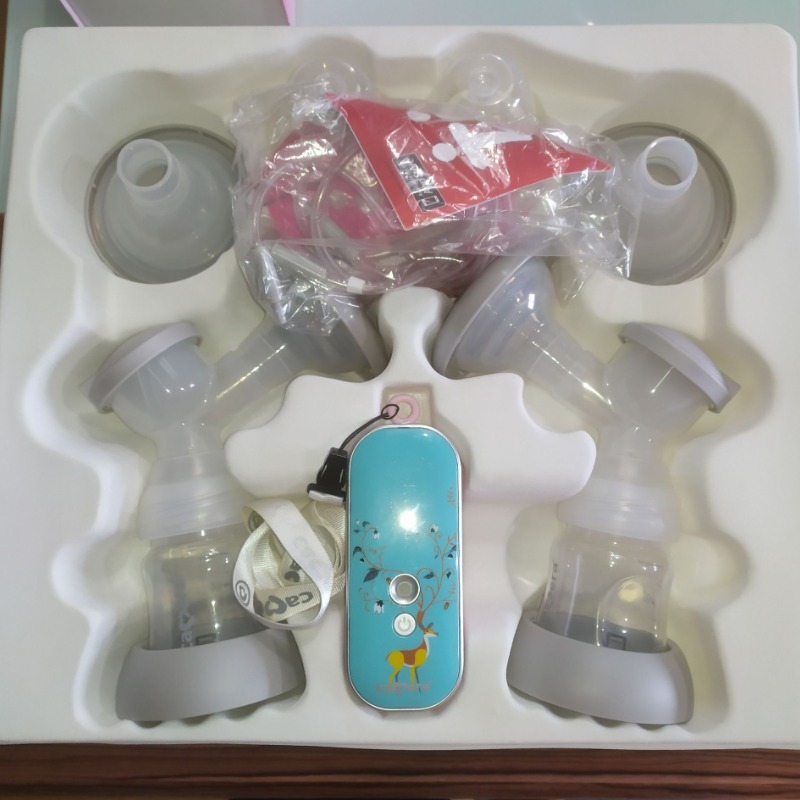 เครื่องปั๊มนมไฟฟ้า แบตเตอรี่ camera duopump | mombiestreet สินค้าแม่และเด็ก