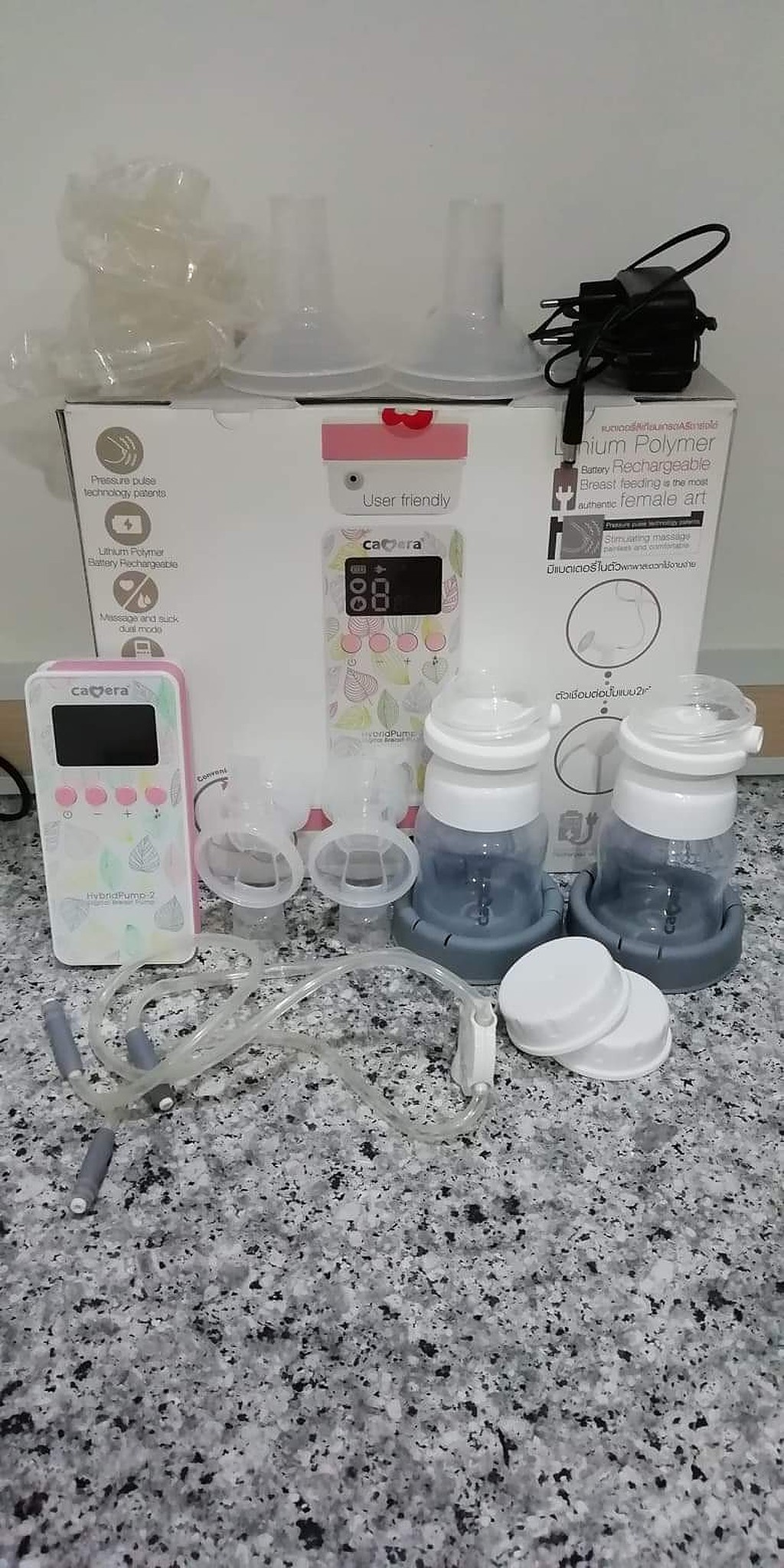 เครื่องปั๊มนม camera w-2600 hybridpump2 | mombiestreet สินค้าแม่และเด็ก